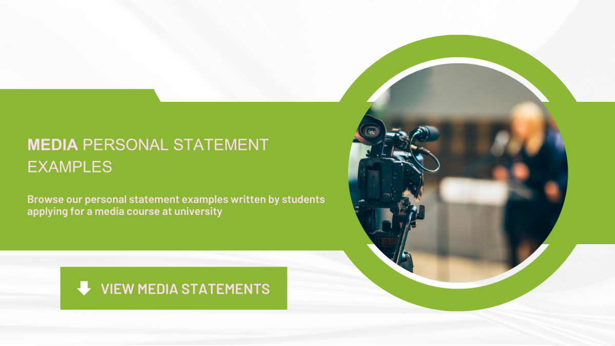 Media Personal Statement Examples | Studential.com